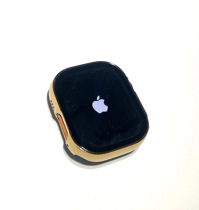 14k Yellow Gold Apple Watch Case W/glass Screen Protector 14k Yellow ...