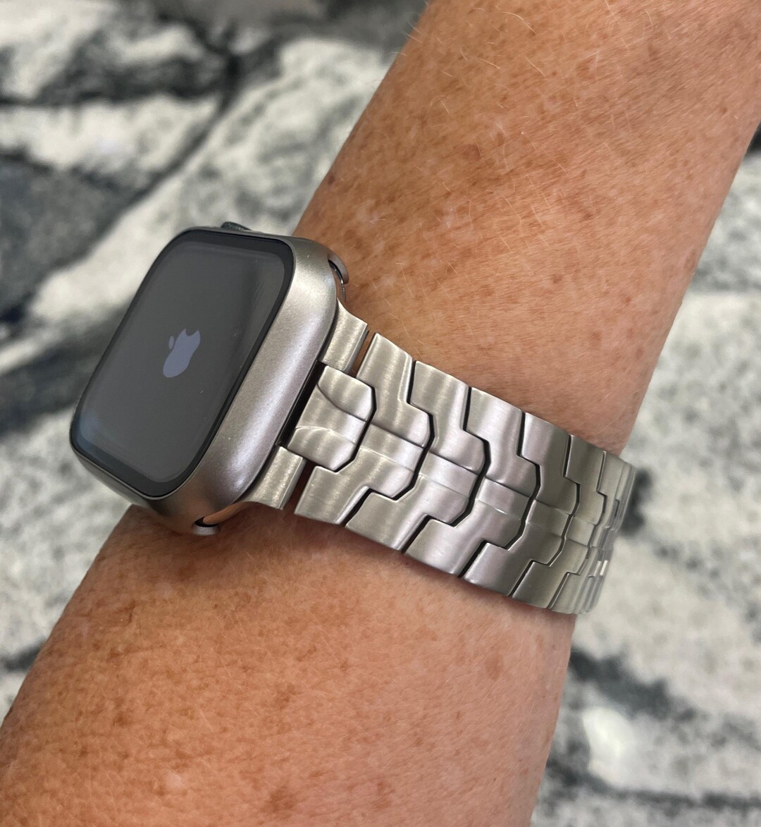 Titanium Color Stainless Steel Apple Watch Band and or Titanium Color ...