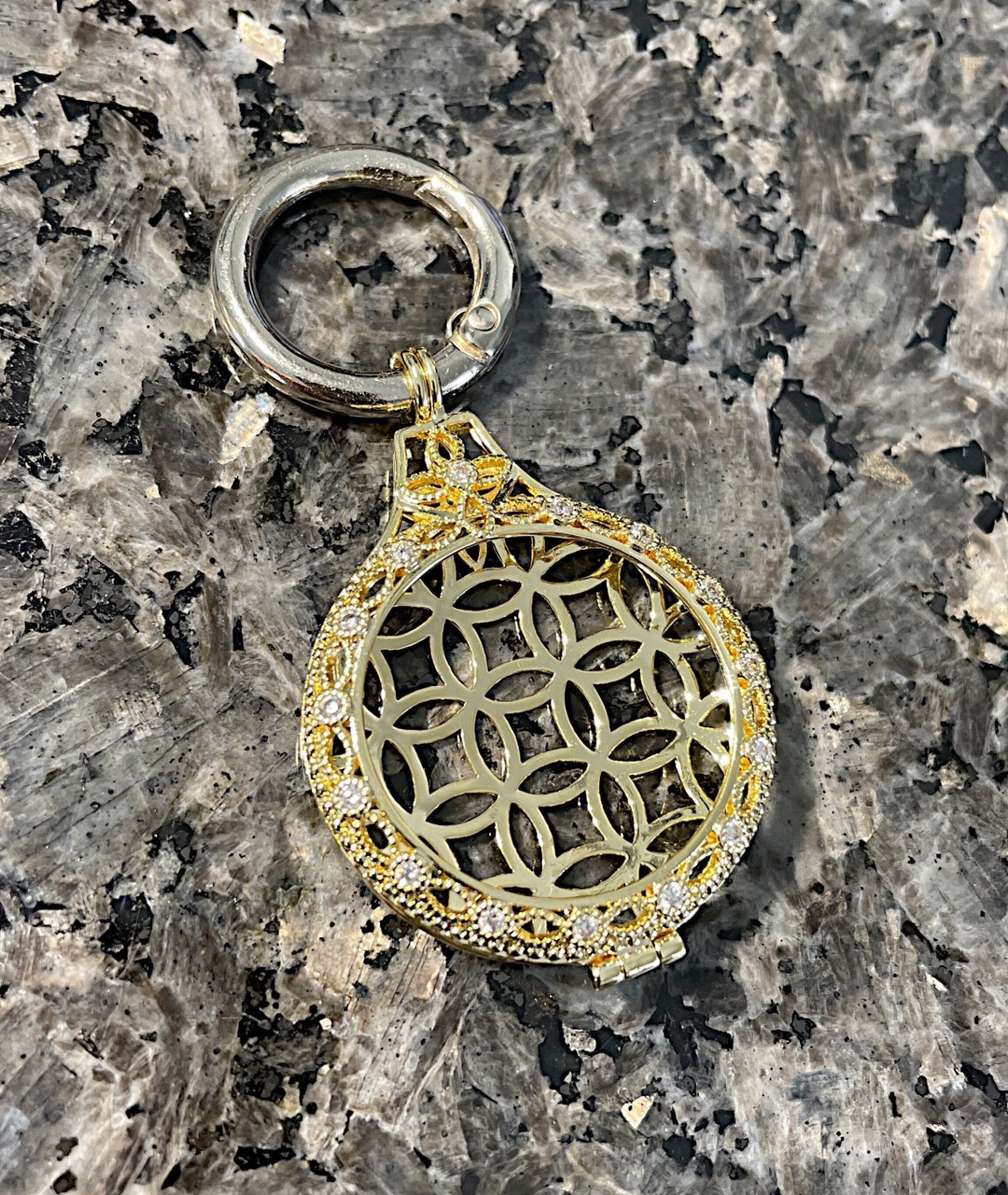 Apple Air Tag Cases Crystal Yellow Gold Air Tag Holder Made With ...