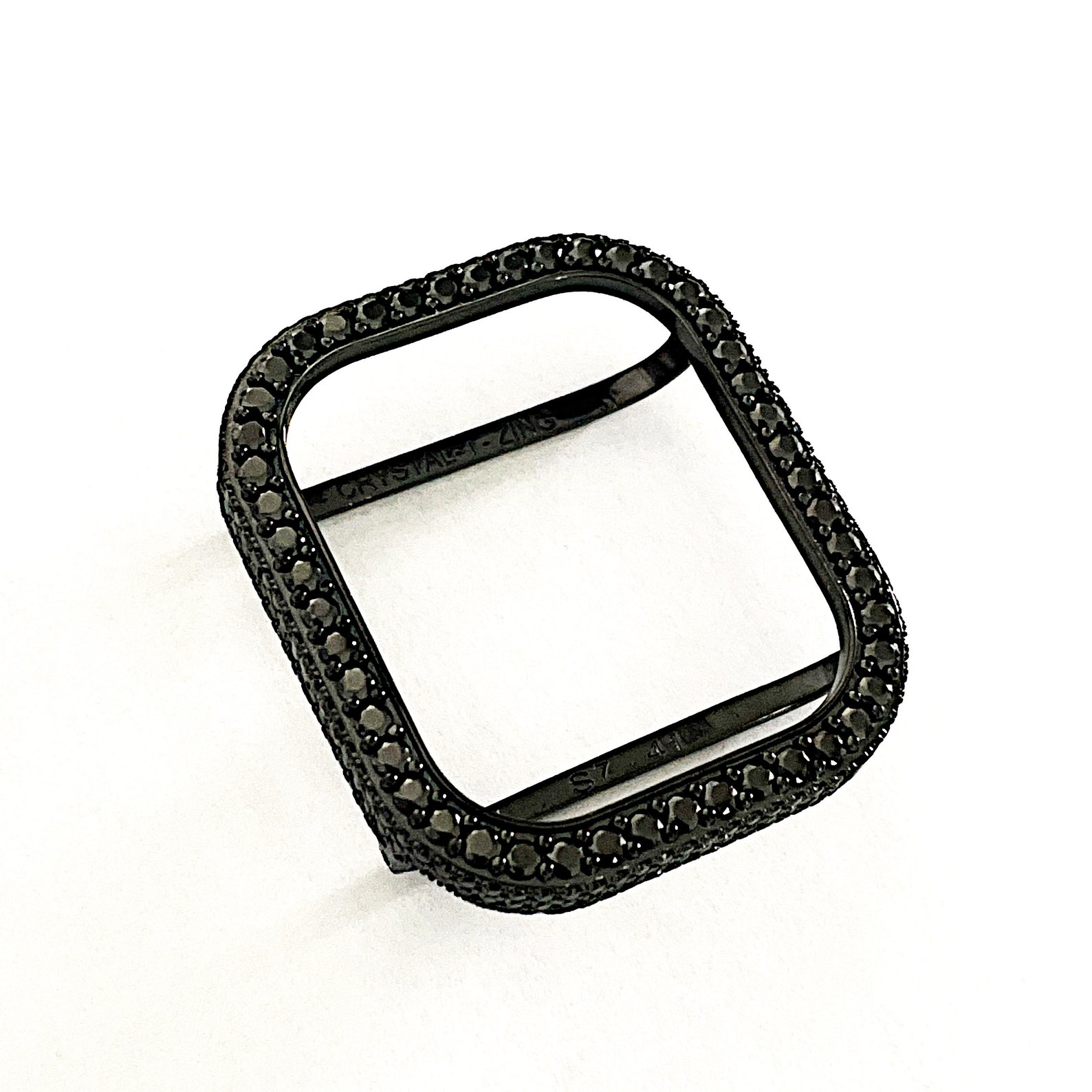 Black Bezel Only Lab Diamond Apple Watch Bezel Case Cover - Etsy