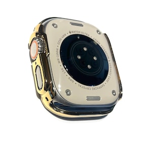 14k Yellow Gold Apple Watch Case W/glass Screen Protector 14k Yellow ...