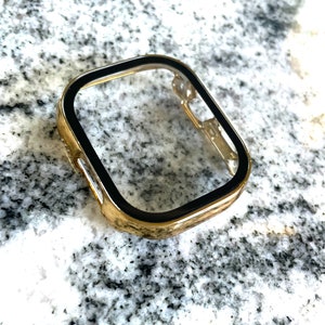 14k Yellow Gold Apple Watch Case W/glass Screen Protector 14k Yellow ...