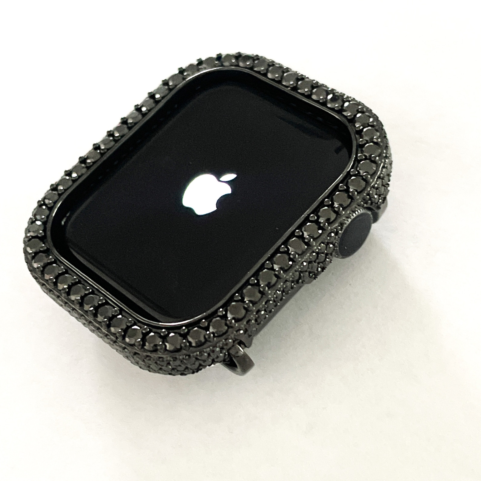 Black Bezel Only Lab Diamond Apple Watch Cover Bezel Apple Watch Case ...
