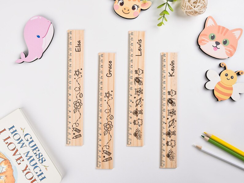 Personalized Kids Ruler,back to School Gift,custom Wooden Ruler ...