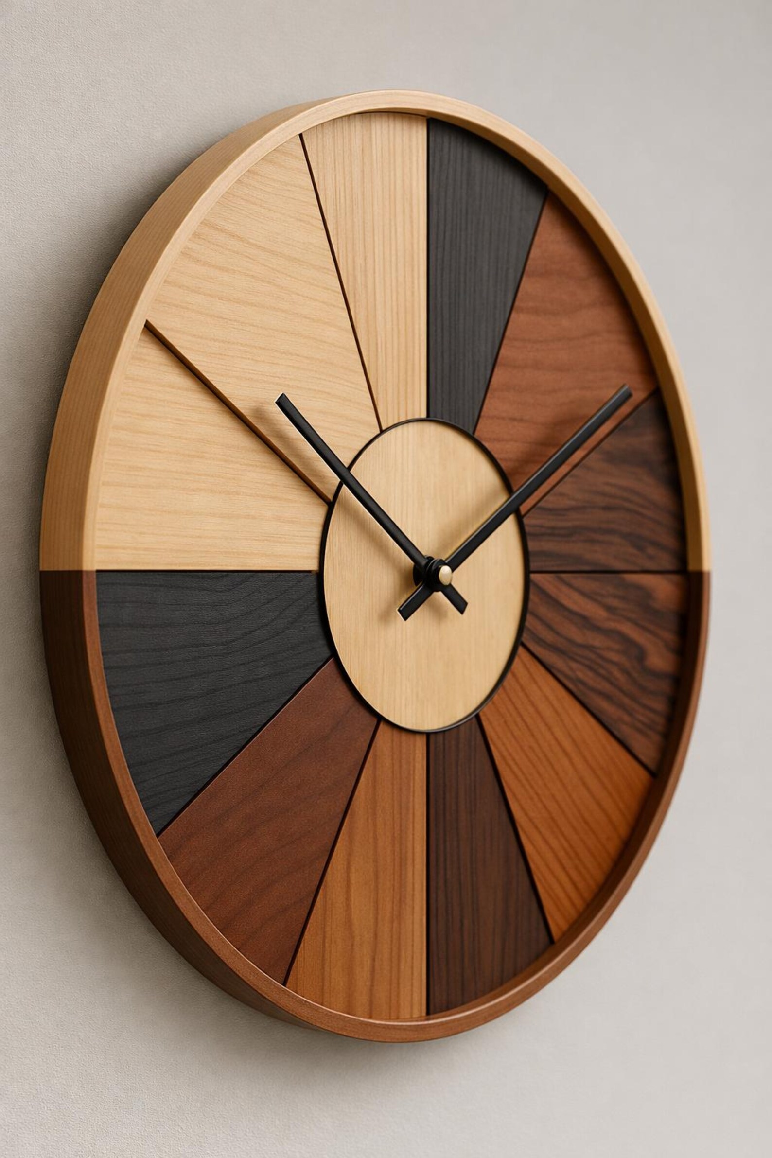 Modern Wooden Wall Clock CNC File | Laser Cut (dxf, Svg, Ai, Pdf - Etsy