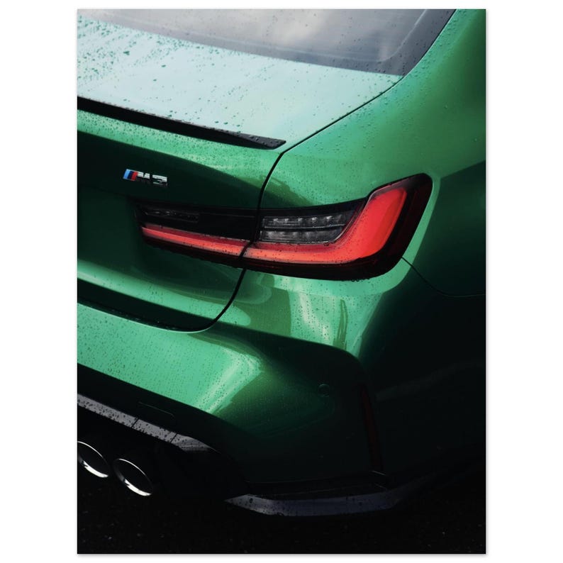 BMW G80 M3 British Racing Green Poster - Etsy Australia