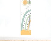 Rainbow Love GROWTH CHART Baby Room Décor rainbow Baby - Etsy