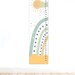 Rainbow Love GROWTH CHART - Baby Room Décor -rainbow Baby- Pastel ...