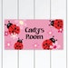 Kids GROWTH CHART Lady Bug Girls Bedroom Wall Art Decor - Etsy