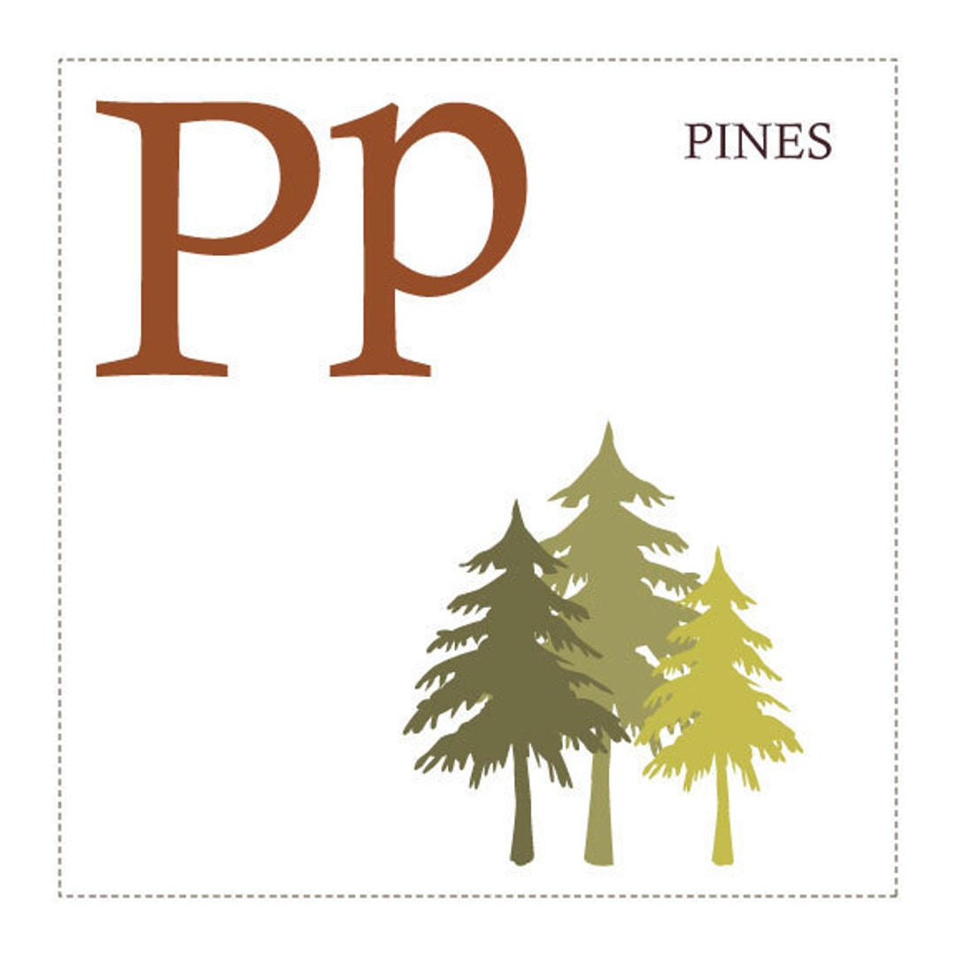 P is for Pines Alphabet Print - Etsy