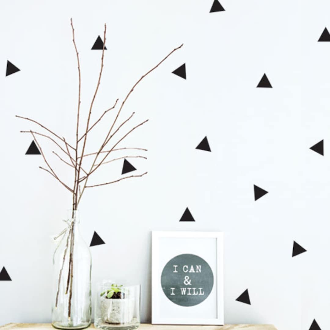 Triangle Wall Decal Triangle Wall Decal Vinyl Vinyl Triangle Wall Decal ...