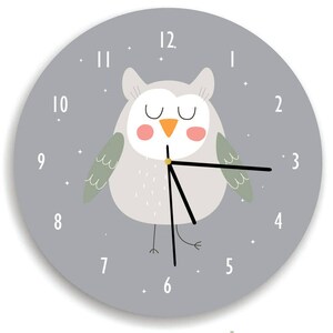 Girls Bedroom Pink Wall Clock, Owls on Tree, Nursery Room Decor - Etsy