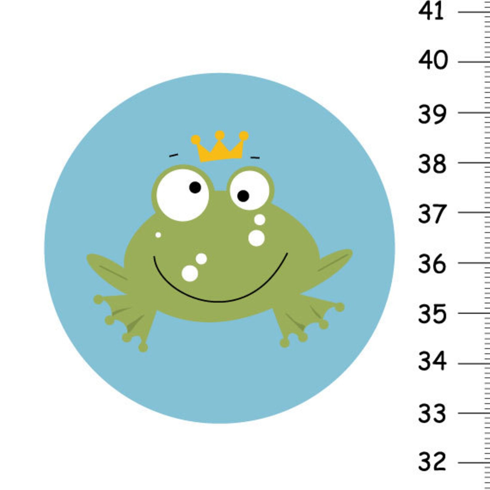 Frog Growth Chart for Children Canvas Height Chart - Etsy