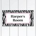 On SALE This Week Zebra Door Sign Zebra Print Door Plaque Girls Bedroom ...