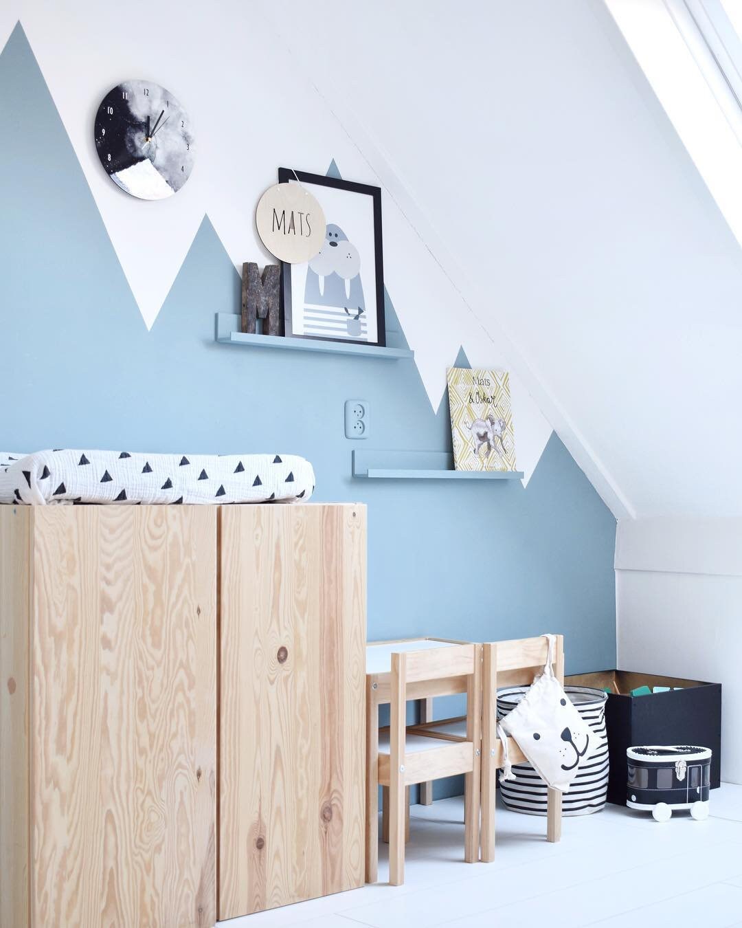 Watercolor Moon Clock Full Moon Wall Clock Moon Art - Etsy UK