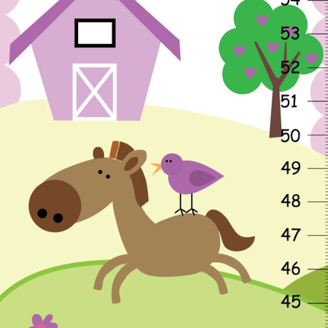 Personalized Horse Pony Growth Chart - Etsy