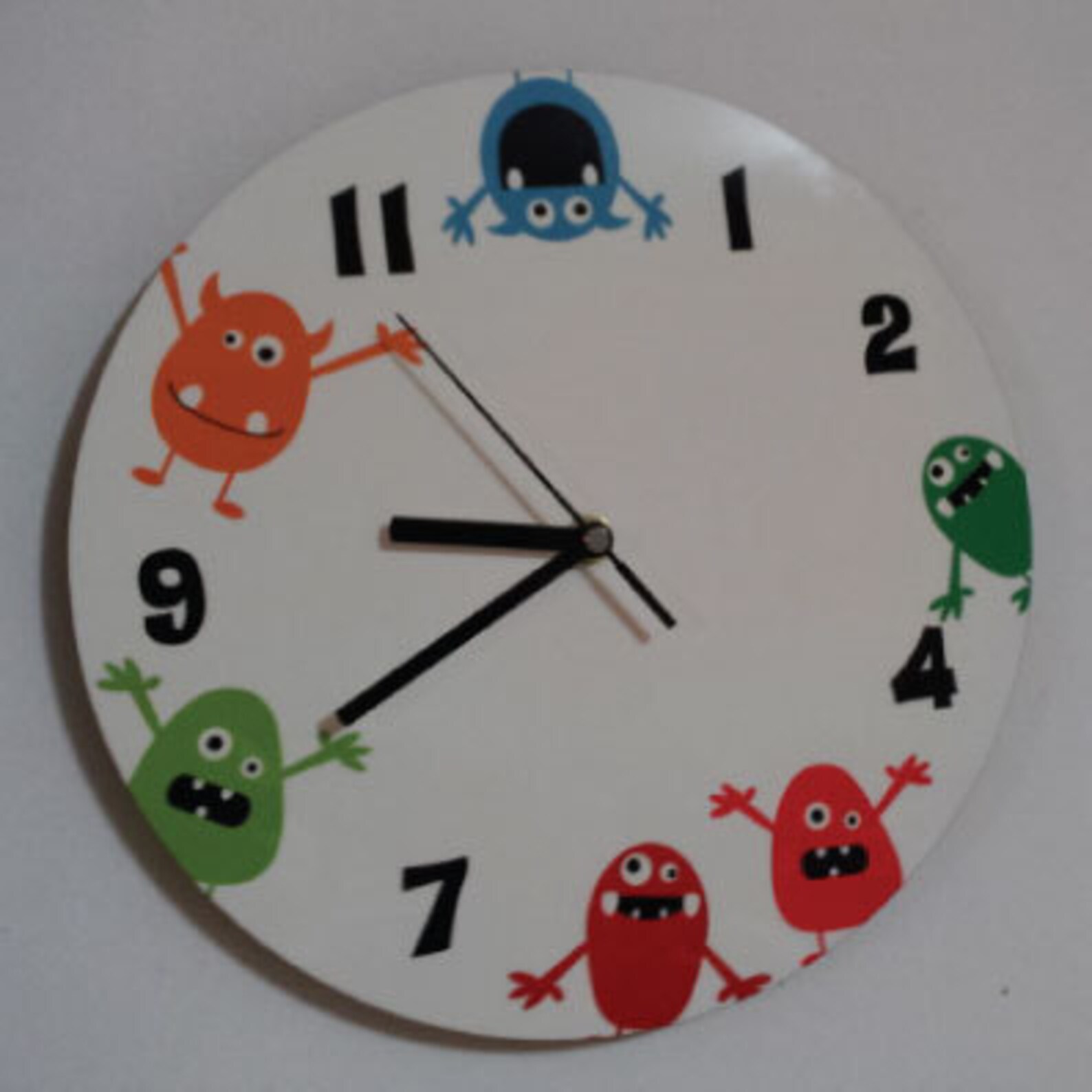 Monster WALL CLOCK for Kids Bedroom Baby Nursery Cute and Fun | Etsy