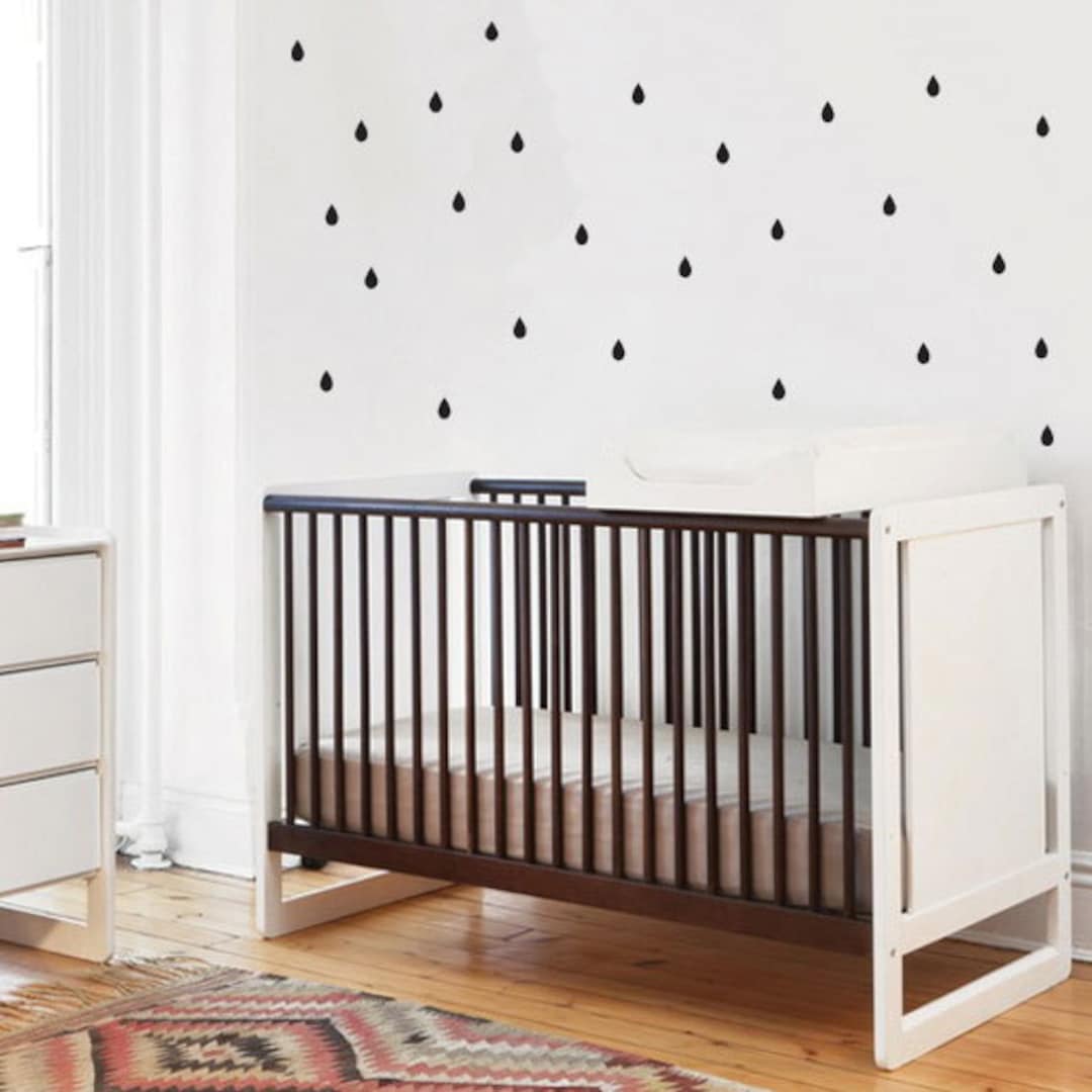 Rain Drops Wall Decal, Baby Nursery Vinyl Decor, Patterned Rain Drops ...
