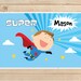 Super Hero Placemat Placemat Kids Personalized Super Hero - Etsy