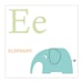 E is for Elephant Alphabet Print - Etsy