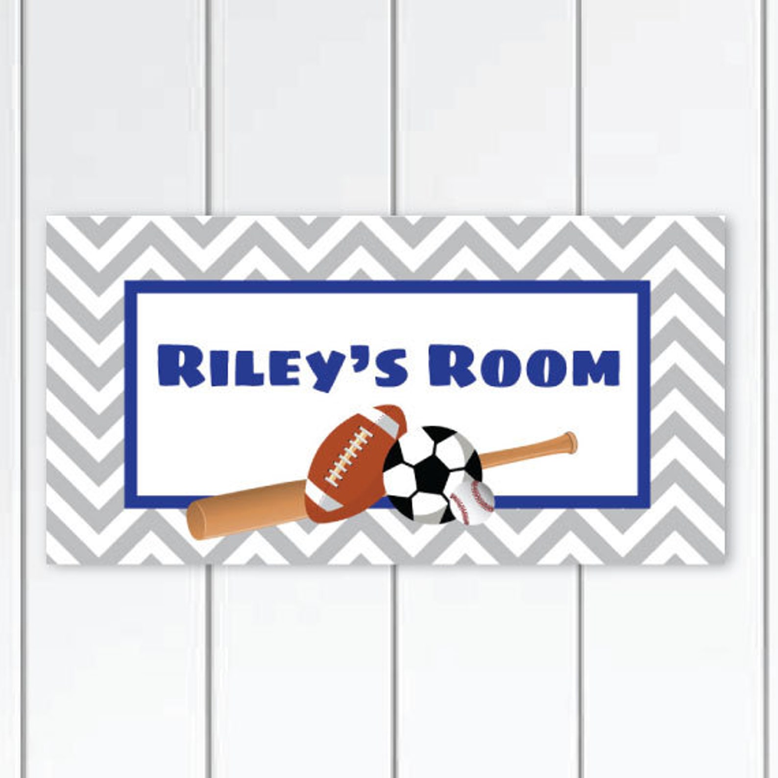 Sports theme door sign boys bedroom decor plaque baseball | Etsy