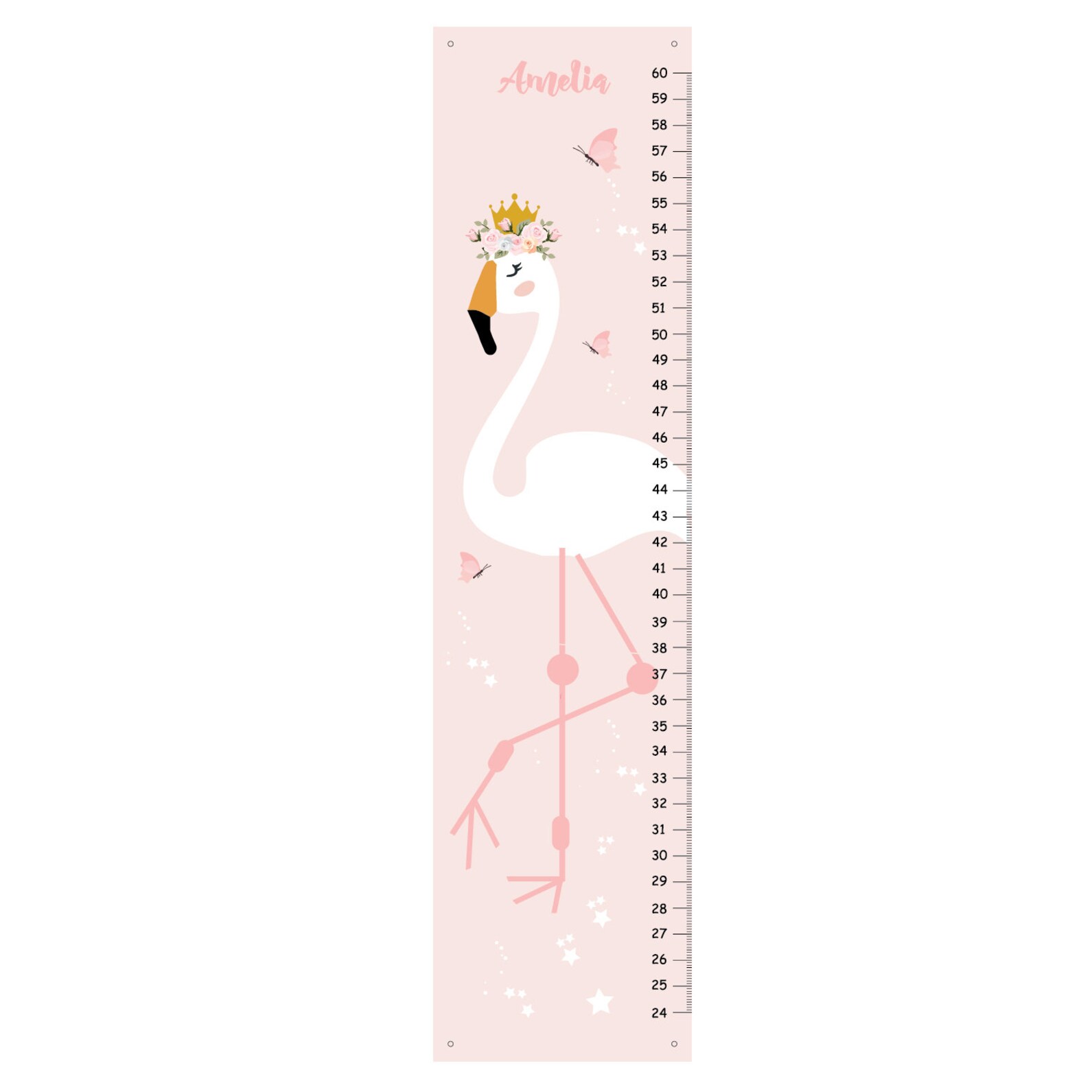 Personalized Flamingo Growth Chart Flamingo Nursery - Etsy