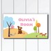 Personalized DOOR SIGN Woodland Forest Friends for Baby Nursery and ...