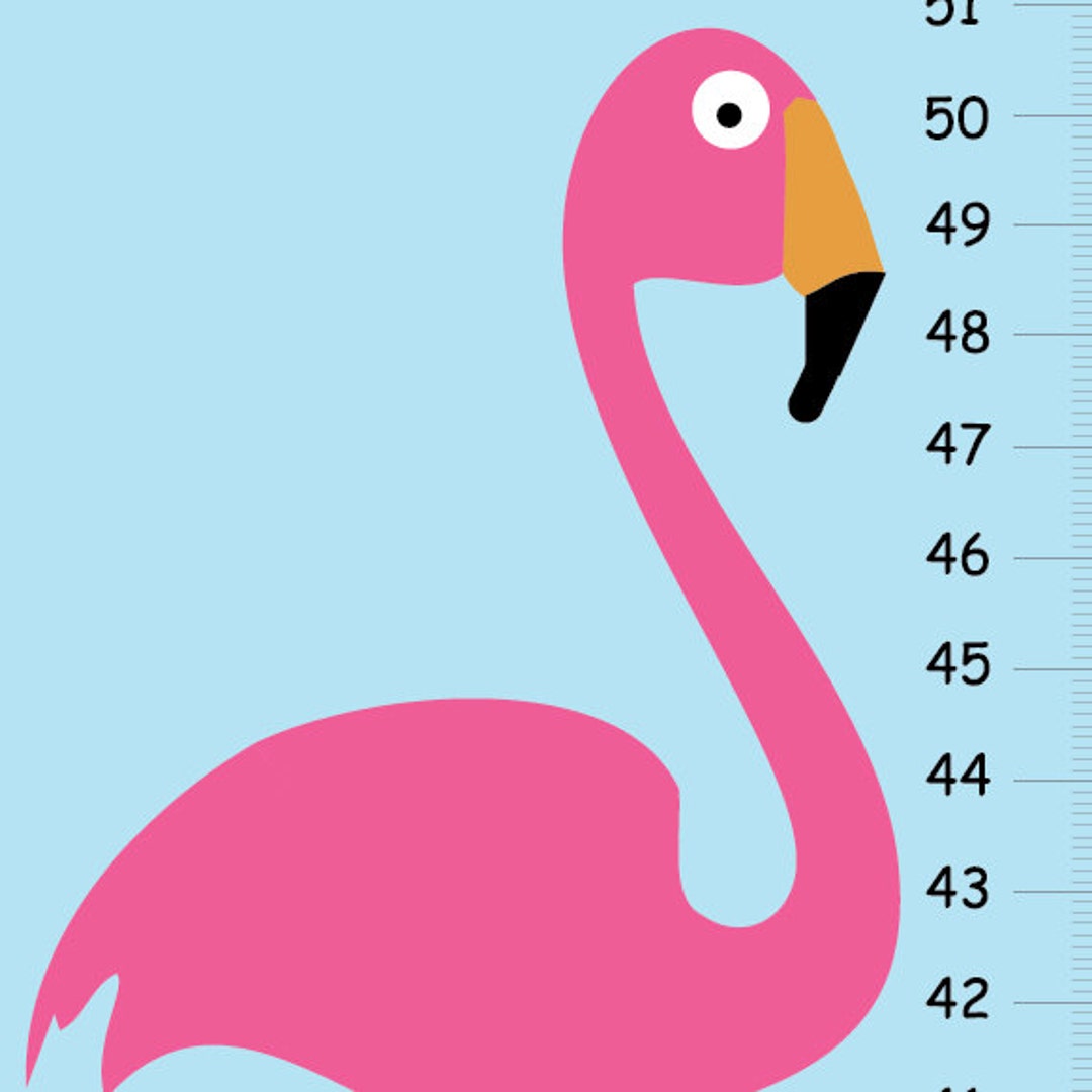 Personalized Flamingo Children's Growth Chart - Flamingo - Etsy