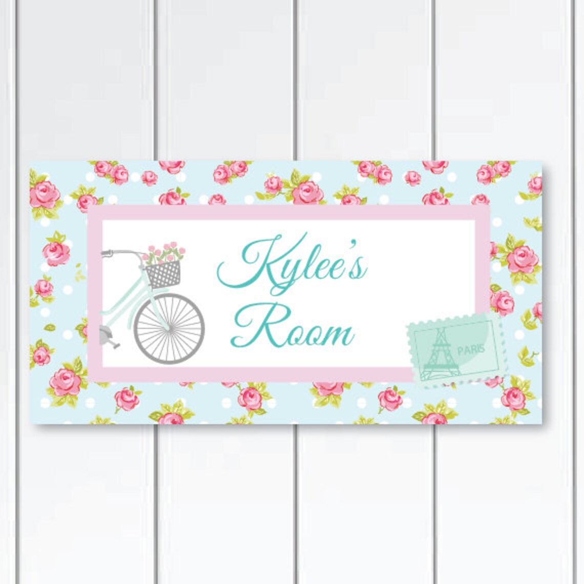 Paris door sign Paris bedroom decor Eiffel Tower vintage | Etsy