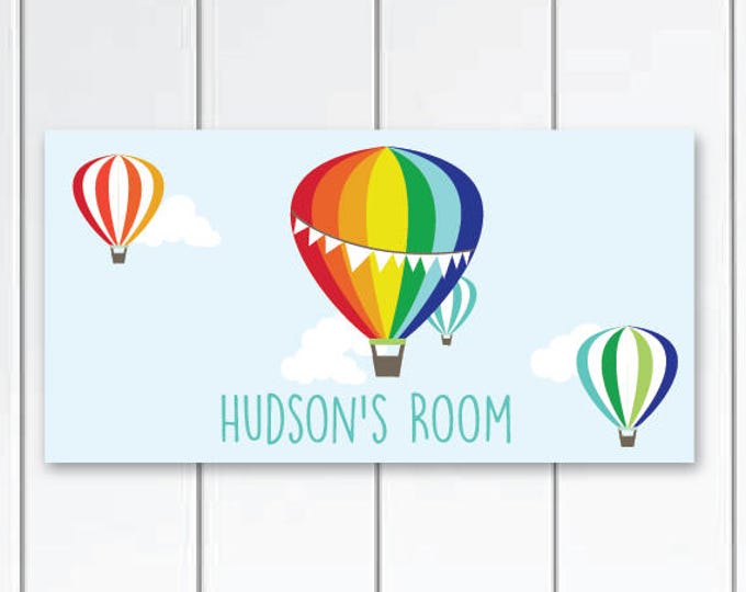 Hot Air Balloon Name Sign - Etsy