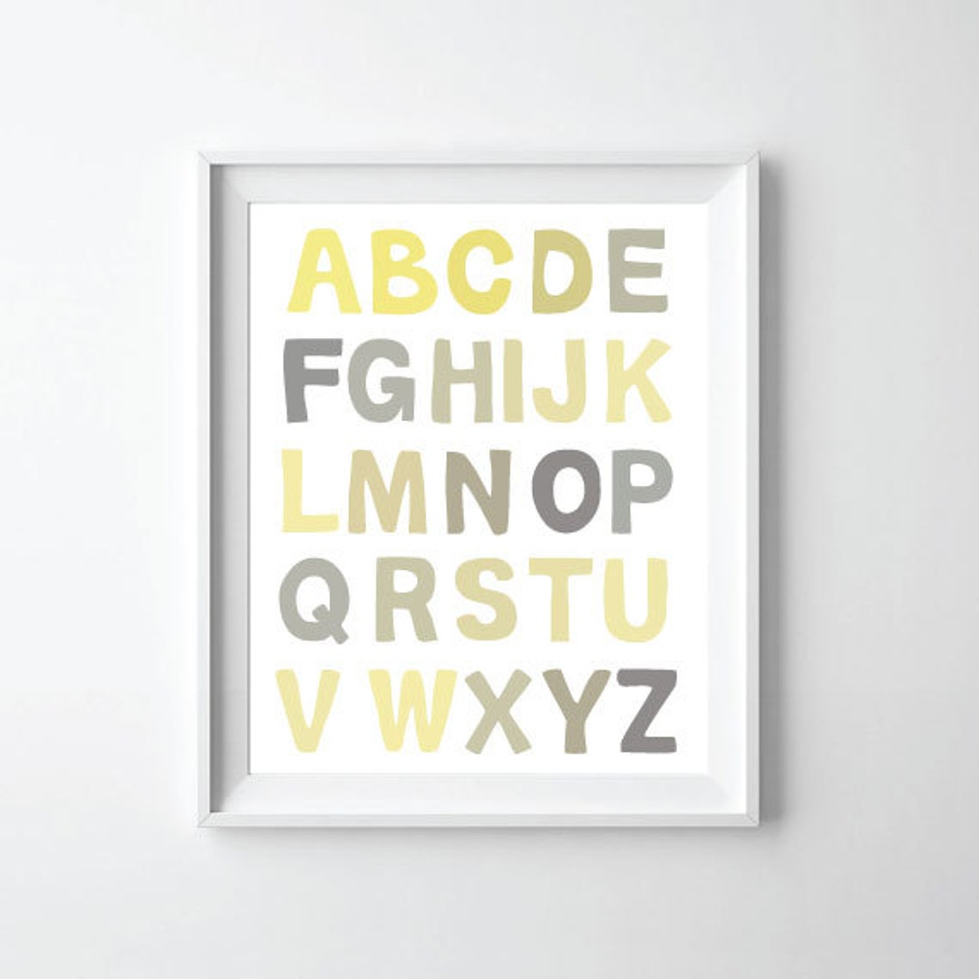 ABC Alphabet Poster Print Wall Art - Etsy