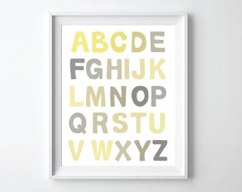 ABC Animal Kids Alphabet Poster 11x17 Wall Art unframed - Etsy