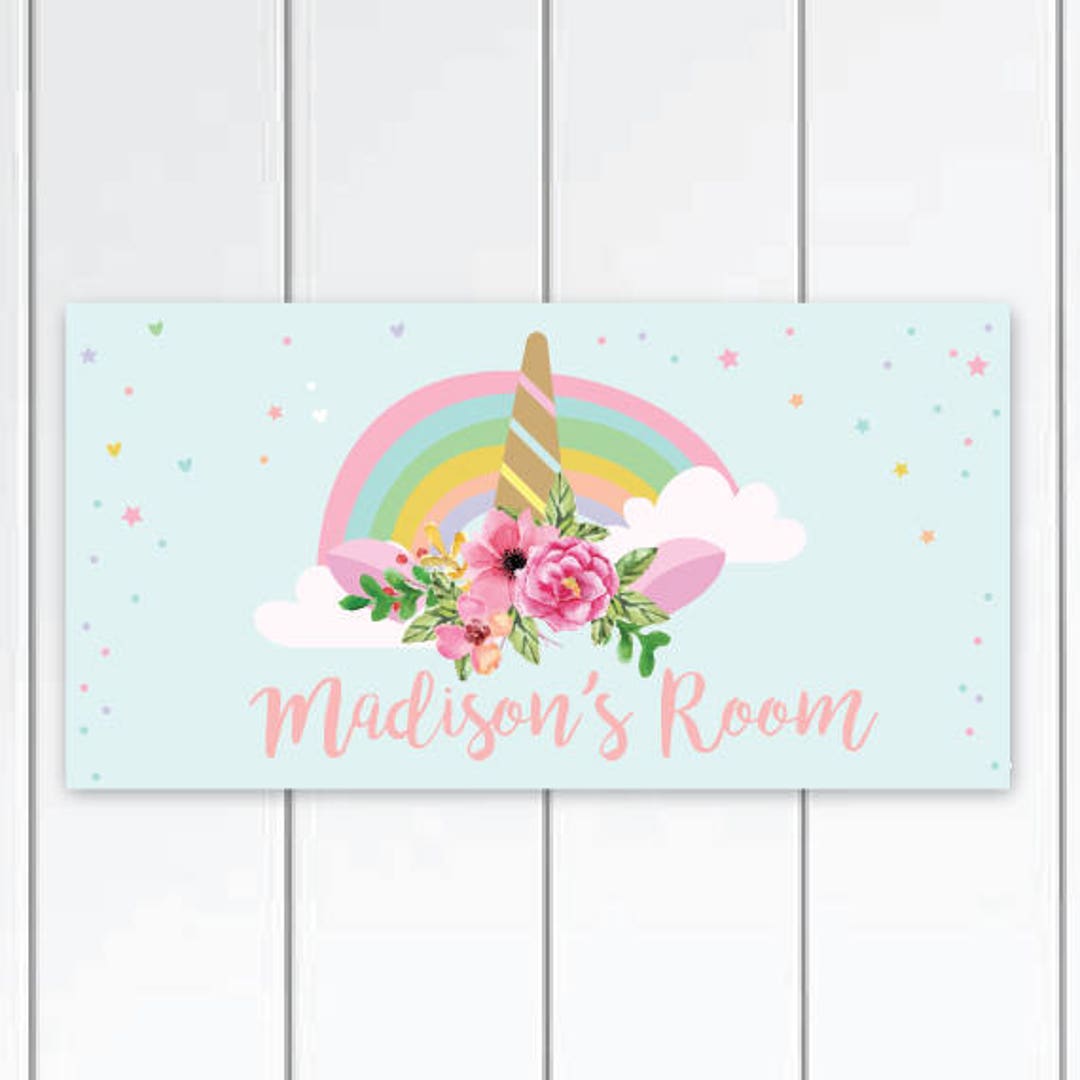 Unicorn Door Sign - Magical Unicorn Bedroom for Girls ,unicorn Baby ...