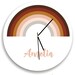 Rainbow WALL CLOCK Pastel Colors, Pastel Nursery Decor, Kids Room Decor ...