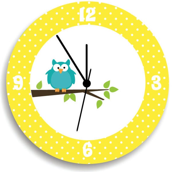 Polka Dot Clock - Etsy