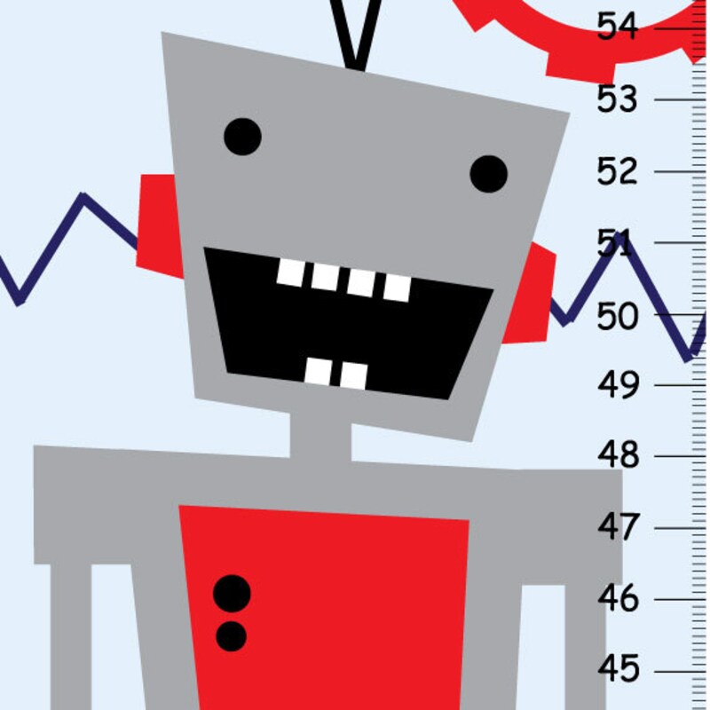 Robot Growth Chart - Etsy