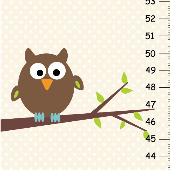 Owl Growth Chart BRAND NEW Oopsy Daisy Growth Chart, WOODLAND Friends