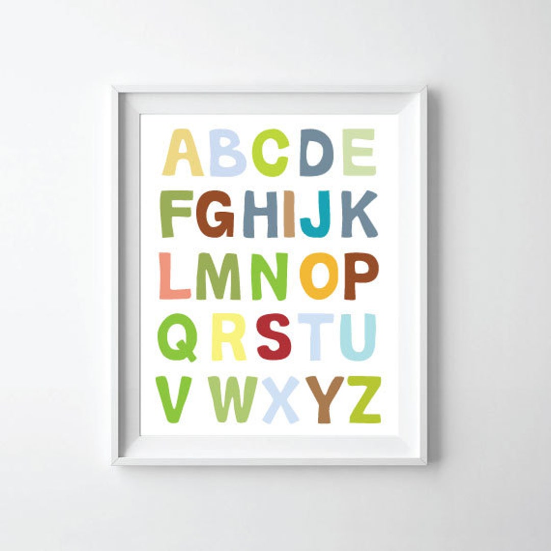 ABC Alphabet Poster Print 11X14 - Etsy
