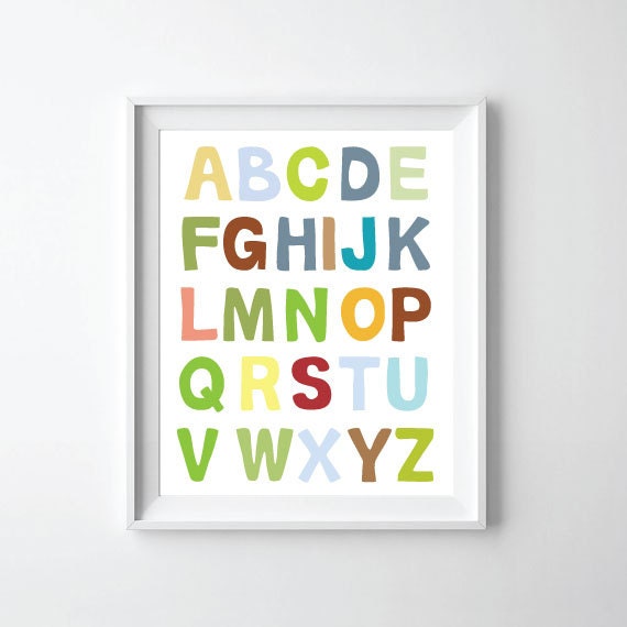 ABC Alphabet Poster print 11X14 | Etsy