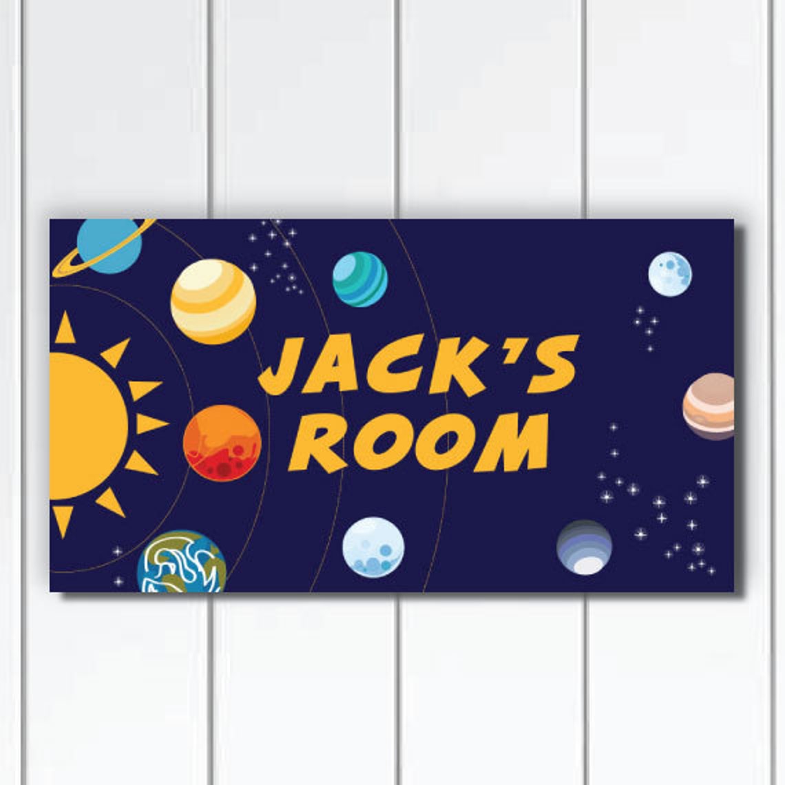 DOOR SIGN Solar System Boys Bedroom Outerspace Wall Art - Etsy