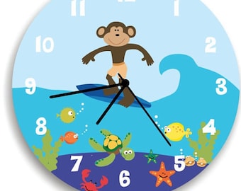 Kids Wall Clock Children Room Decor Life Under the Sea WALL | Etsy