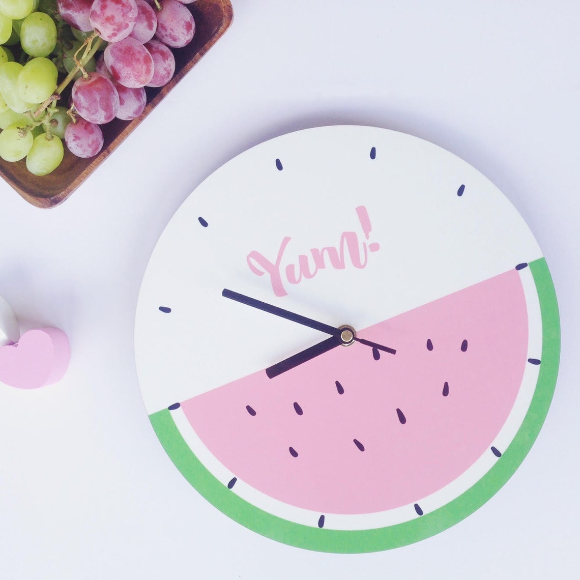 Watermelon WALL Clock Watermelon Decor Girls Nursery | Etsy