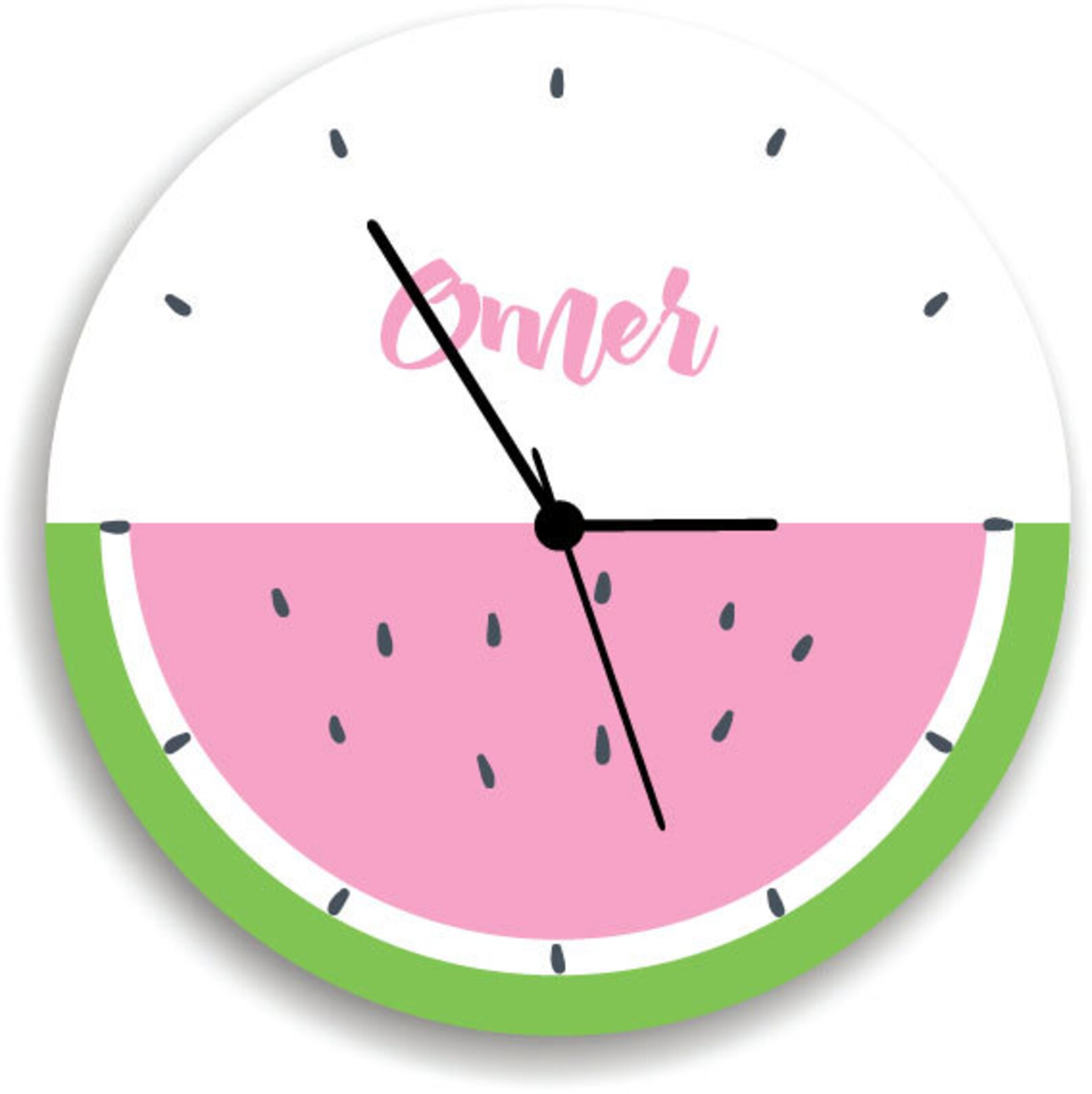 Watermelon WALL CLOCK Watermelon Decor Girls Nursery - Etsy