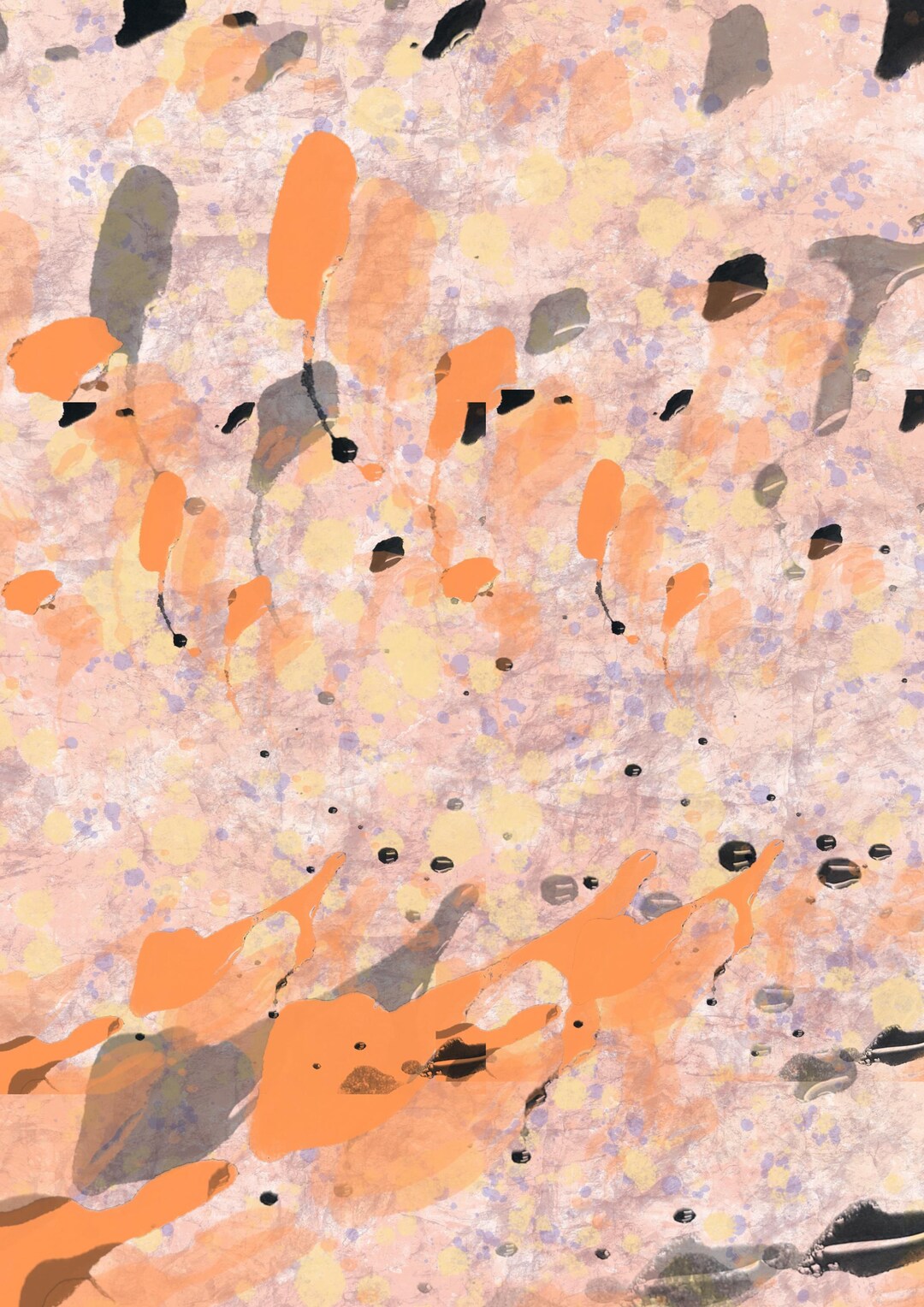 Orange Splash, a Snazzy Journal Page Background for Text or Artwork ...