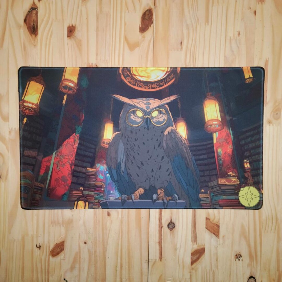 Mouse Pad / Playmat: Owl - Etsy