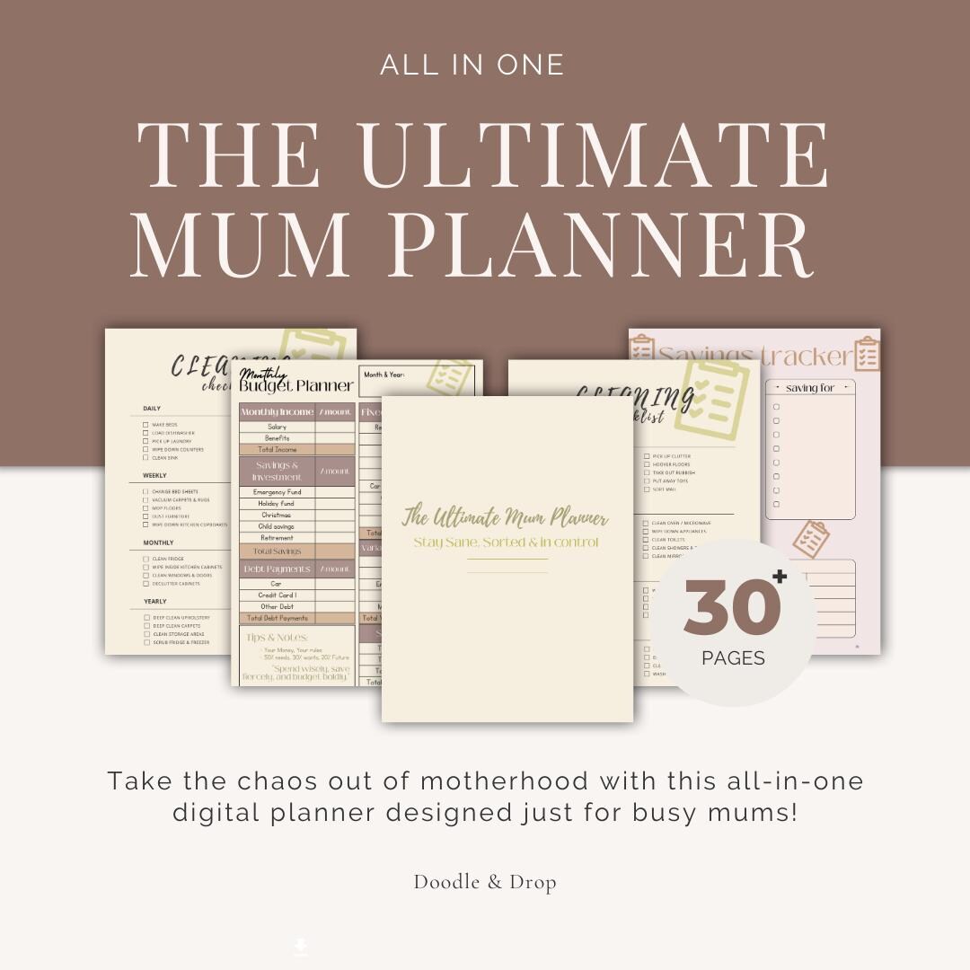 The Ultimate Mum Planner - Etsy