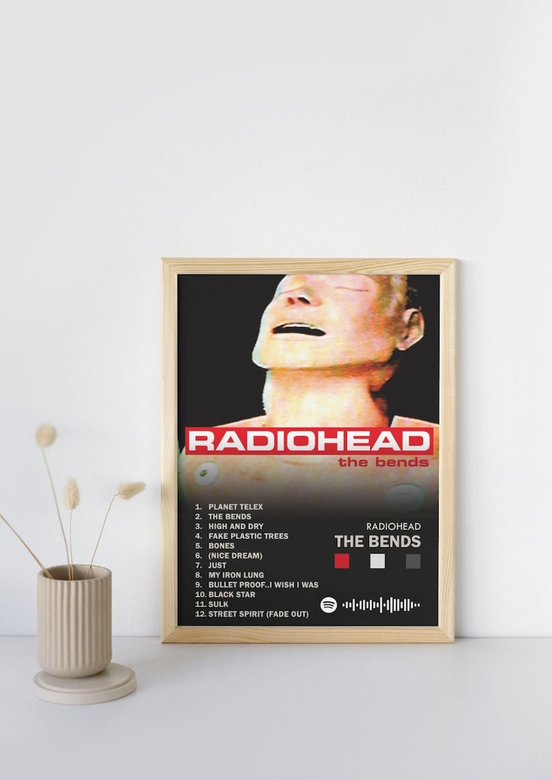 Radiohead Poster – the Bends Album Poster Radiohead Wall Art –album ...