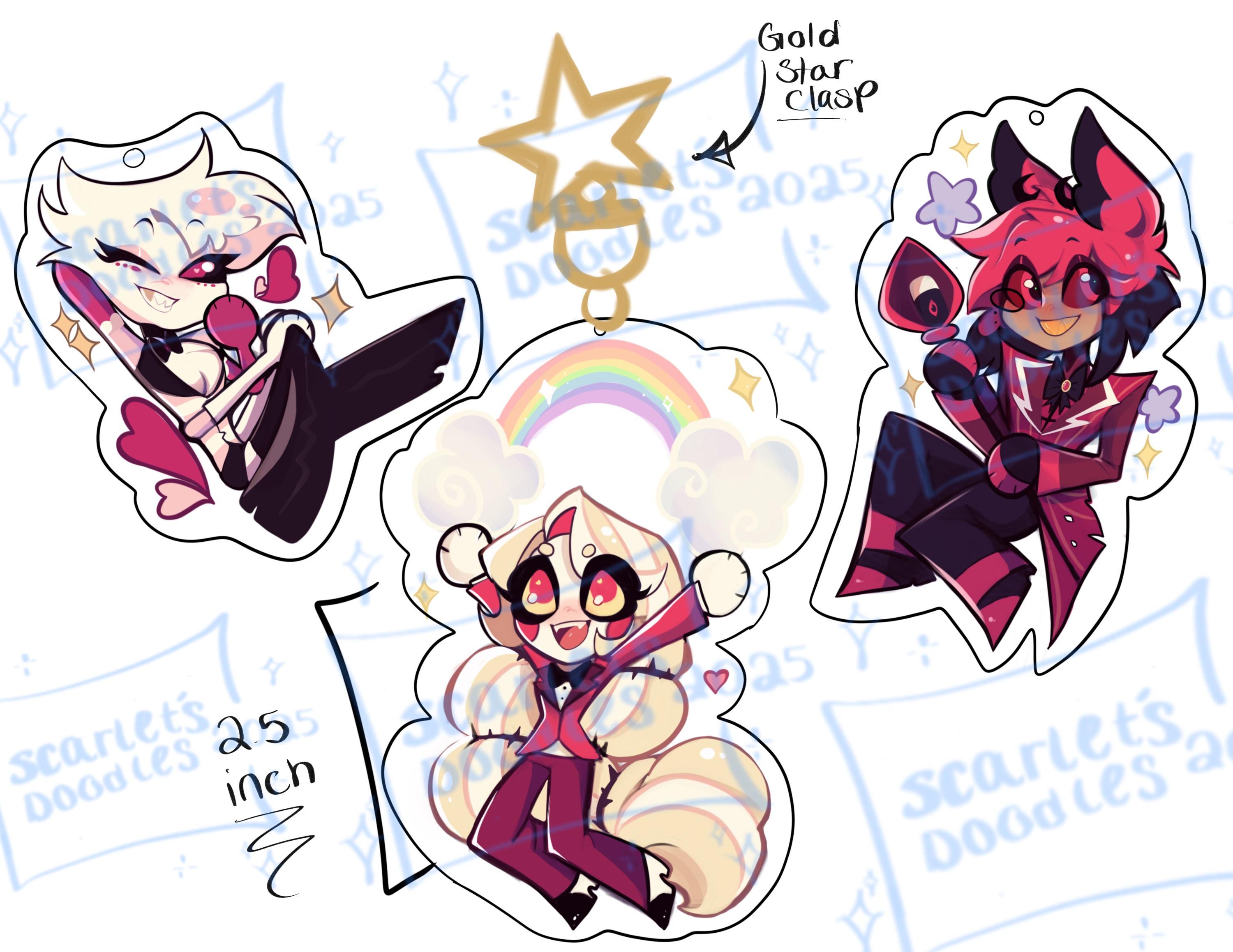 Hazbin Hotel Keychains - Etsy
