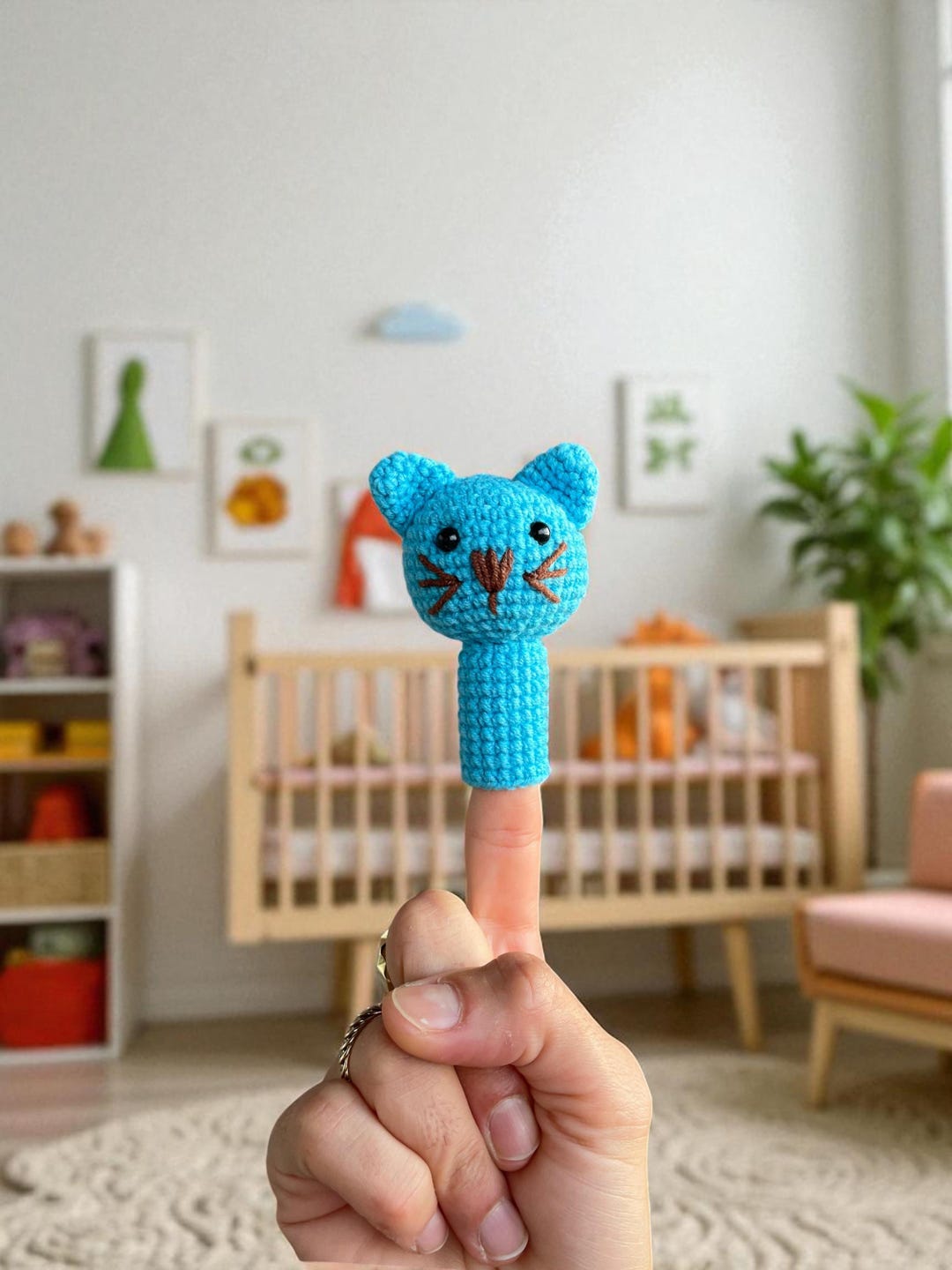 Amigurumi Cat Finger Puppet Crochet Pattern PDF – Easy Beginner Crochet ...