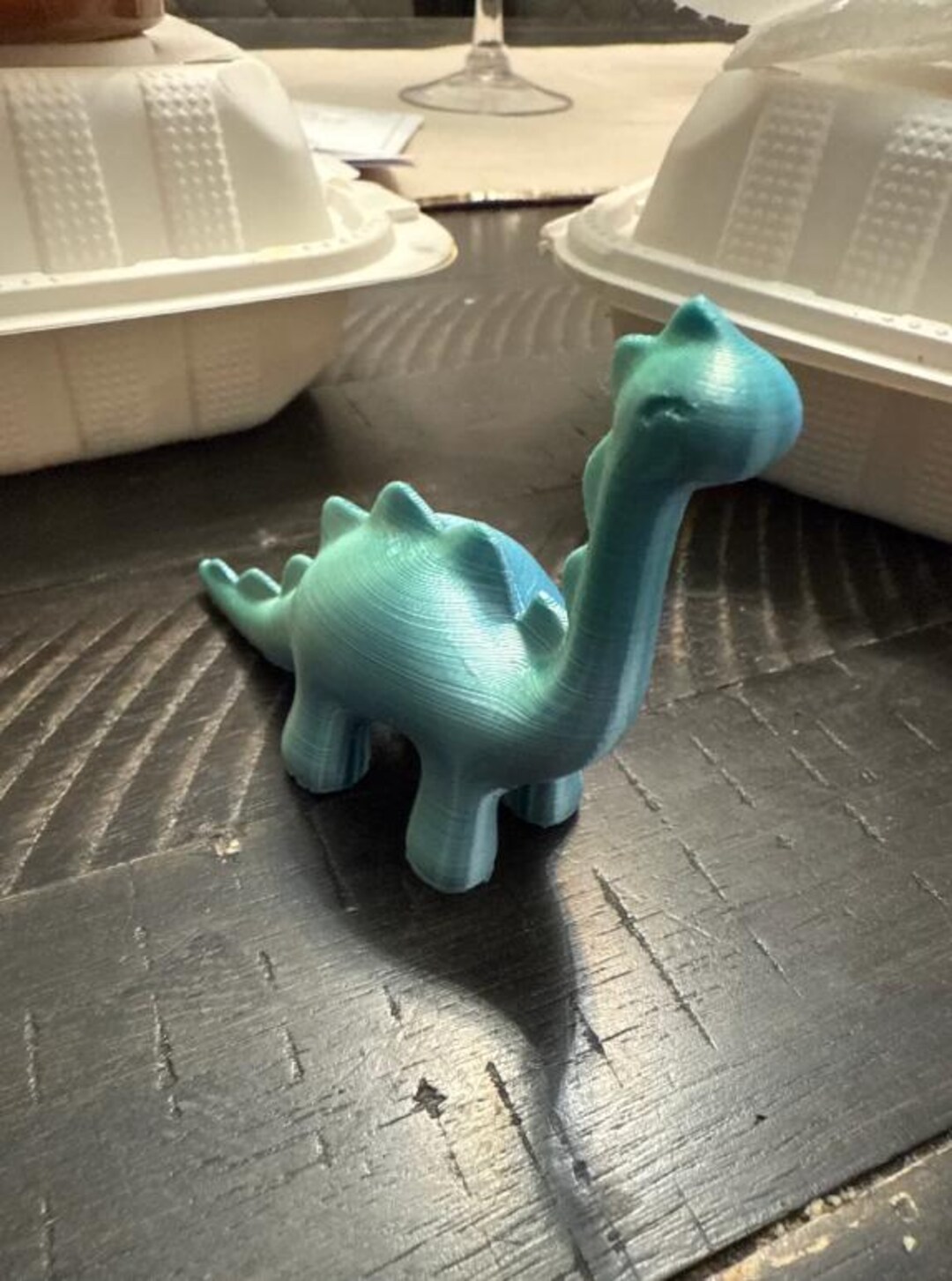 Cute Stylized Dinosaur Toy STL File – Adorable 3D Printable Long Neck ...